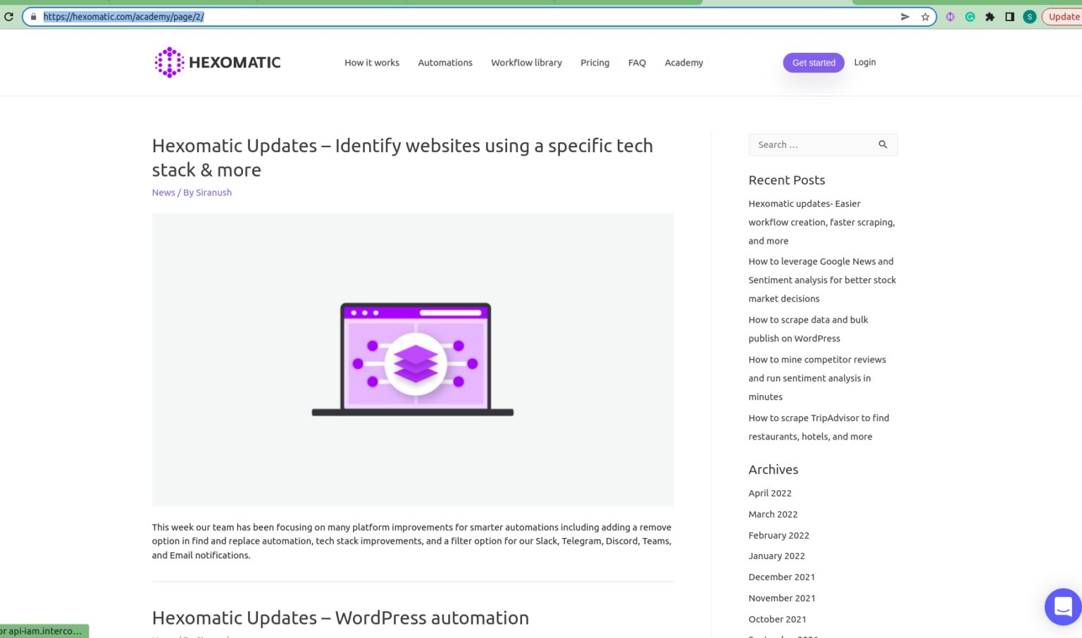 Custom Actions 101 - How to create complex scraping recipes | Hexomatic