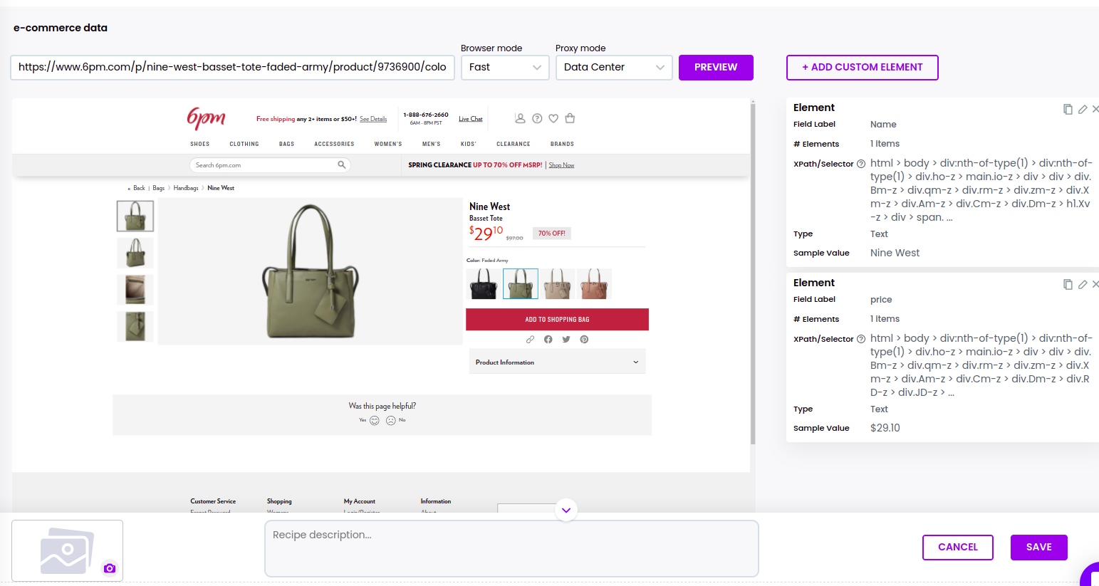 How to scrape products from eCommerce websites | Hexomatic