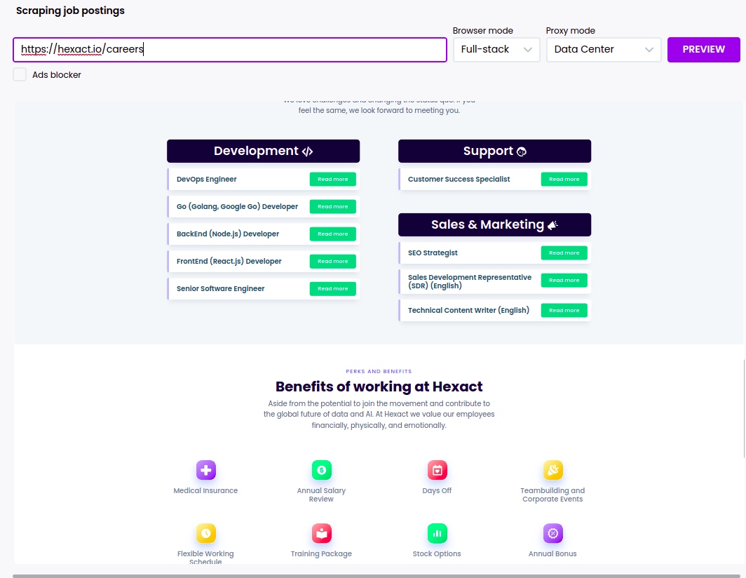 How to Scrape Job Postings to Get Your Dream Job | Hexomatic