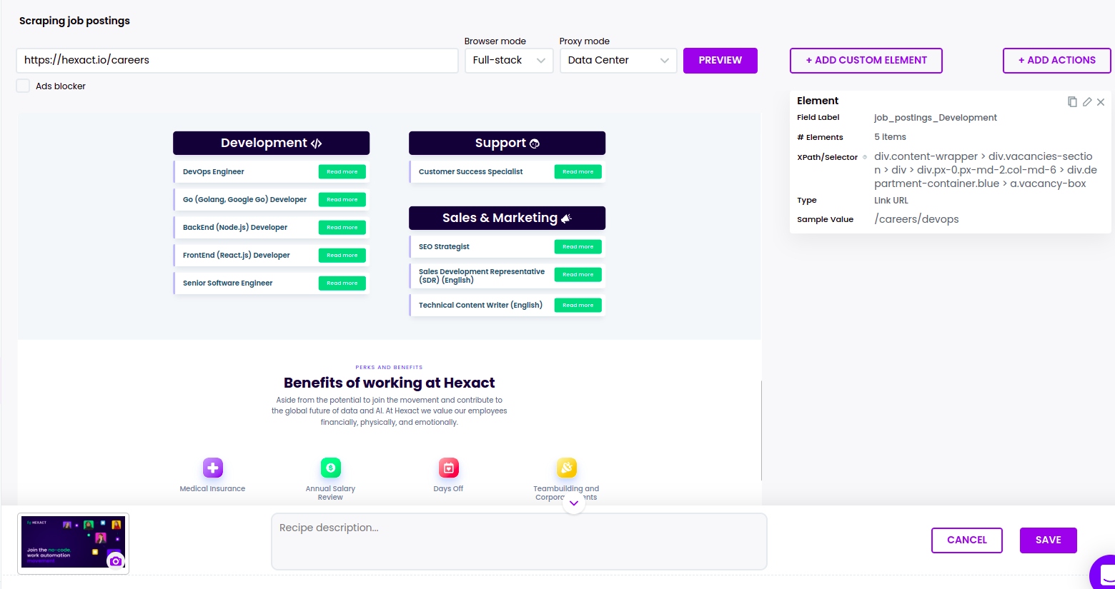 How to Scrape Job Postings to Get Your Dream Job | Hexomatic