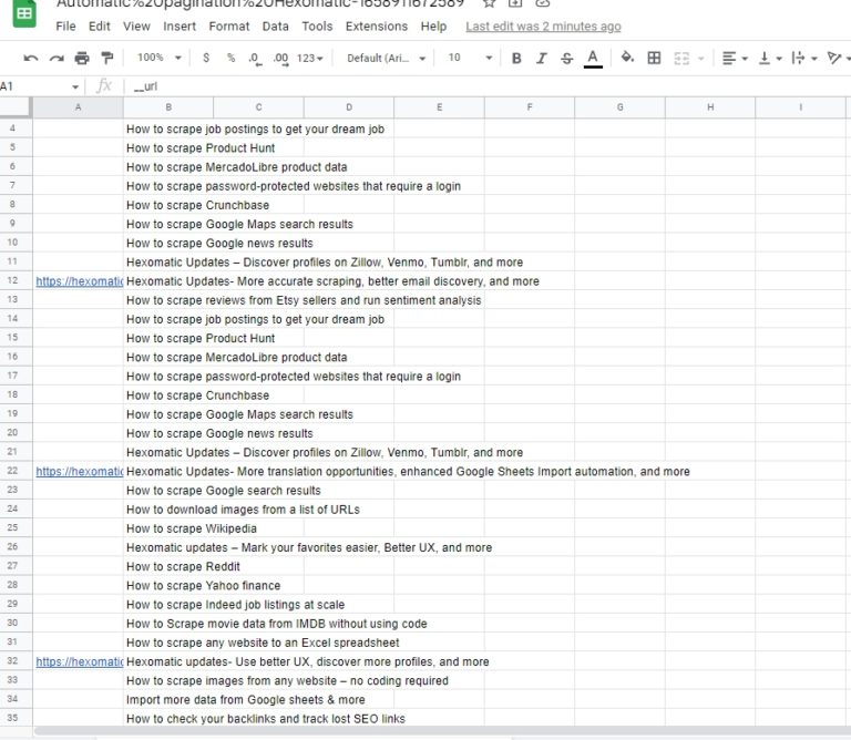 How to Use Pagination When Scraping Websites | Hexomatic