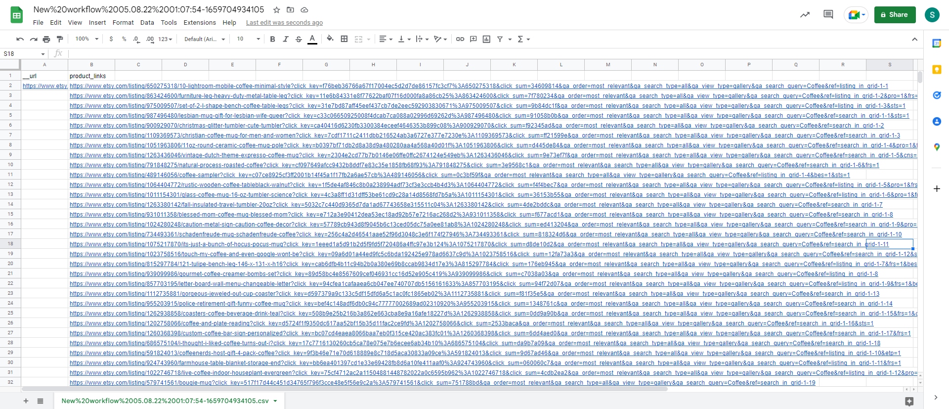 How to Scrape Etsy Product Data | Hexomatic Academy
