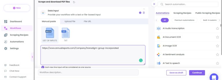 How to scrape and download PDF files | Hexomatic