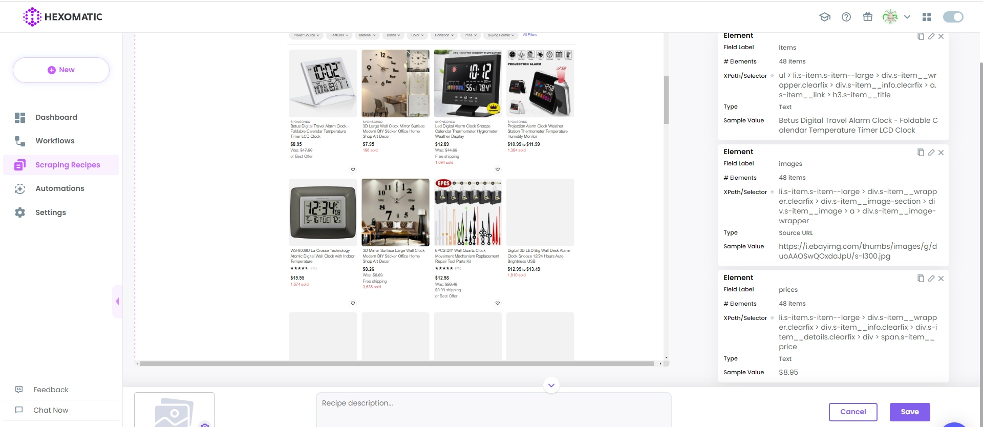 Learn How to Scrape eBay Listings - 2022 Guide | Hexomatic Academy