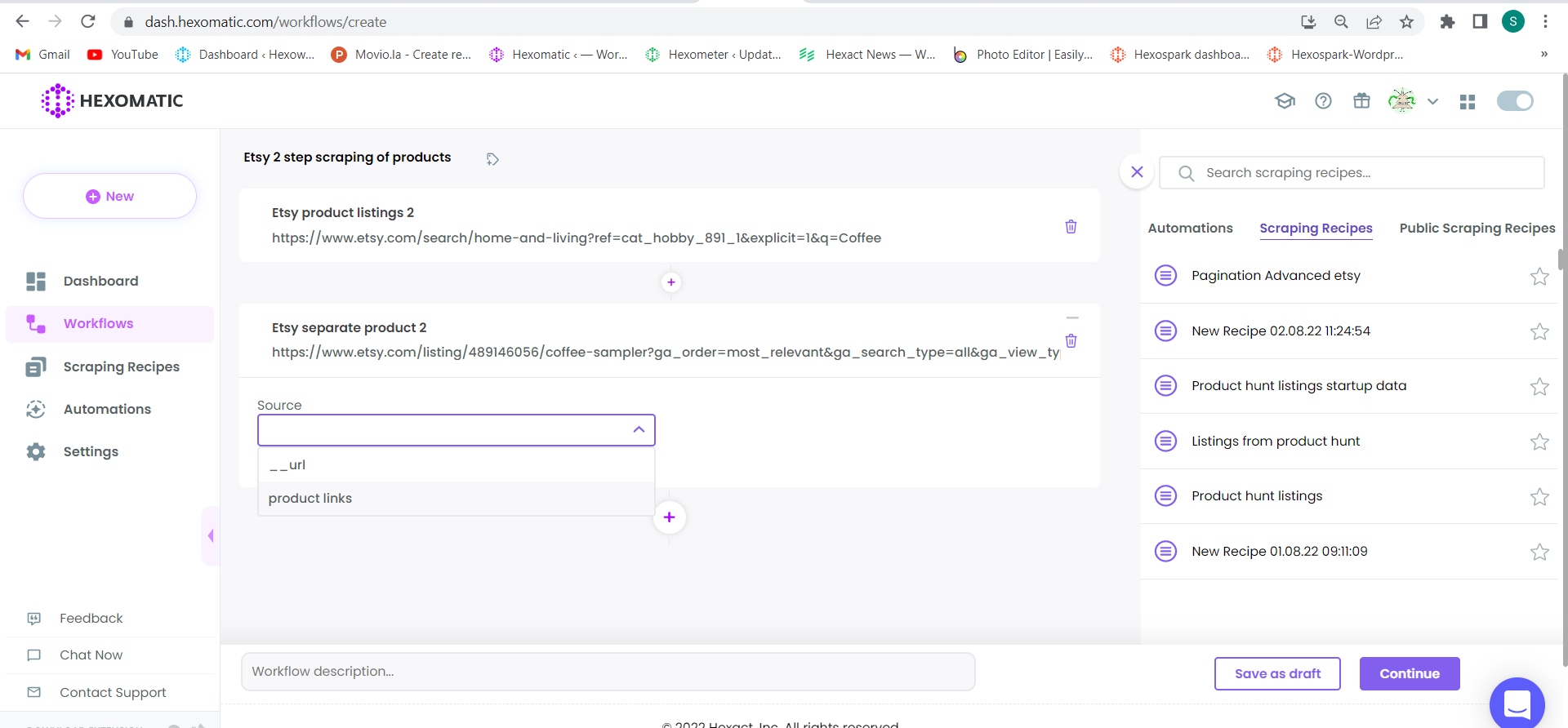 How to Scrape Etsy Product Data | Hexomatic Academy