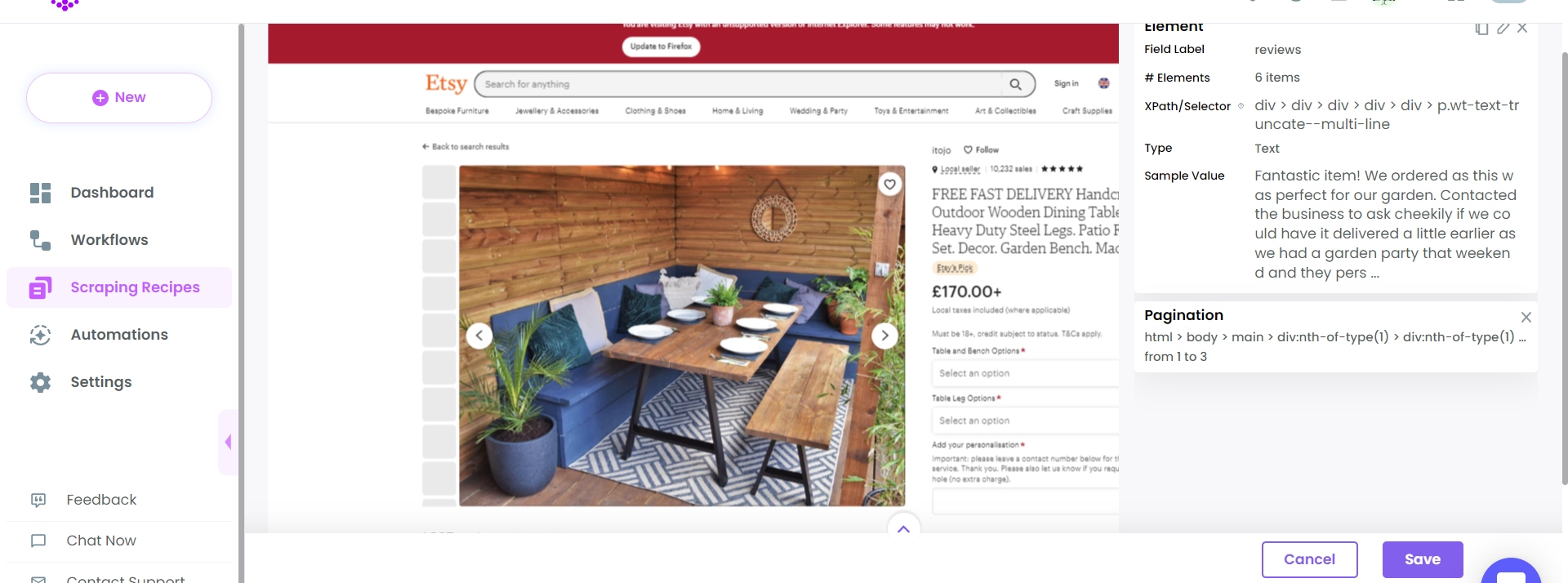 How to Use Pagination When Scraping Websites | Hexomatic