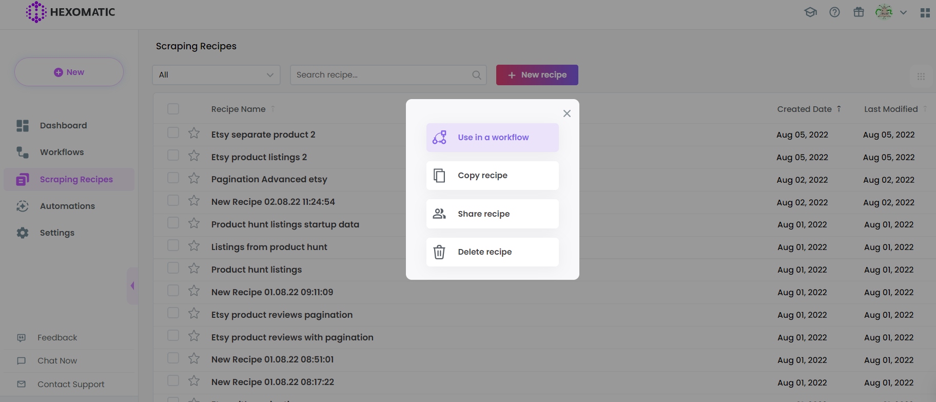 How to Scrape Etsy Product Data | Hexomatic Academy