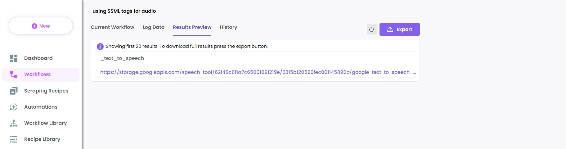 How to use advanced SSML tags with Text to Voice | Hexomatic