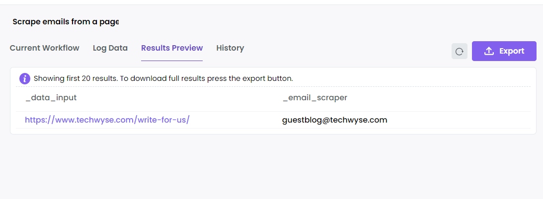 How to Scrape Emails from any website | Hexomatic