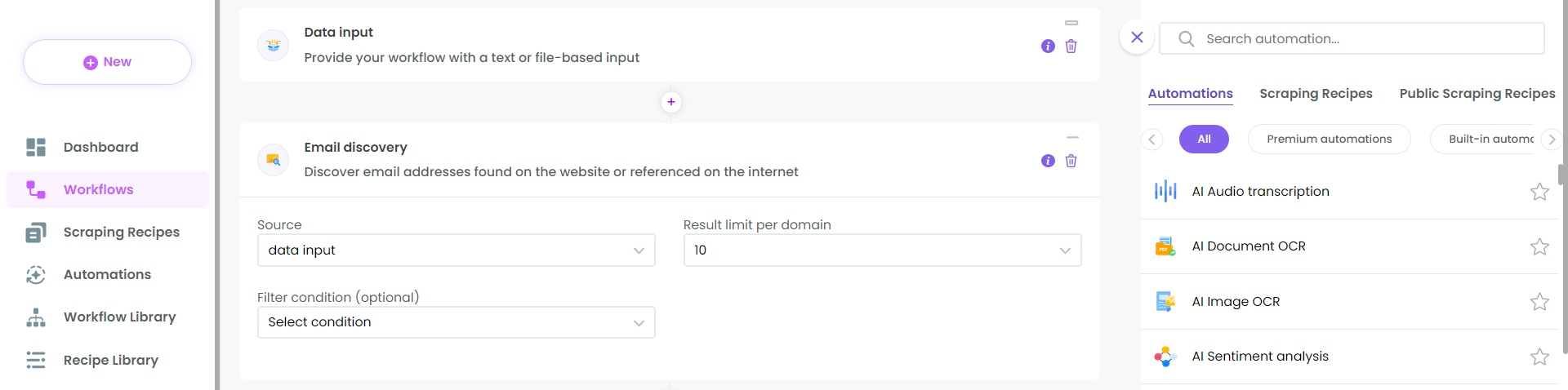 How to Scrape Emails from any website | Hexomatic