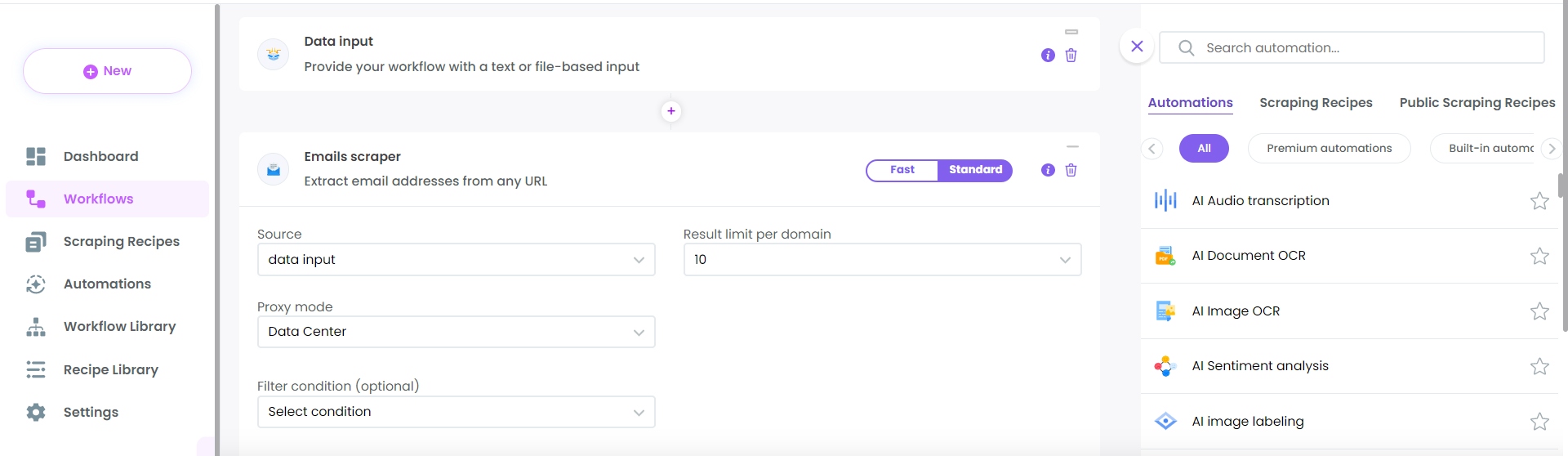 How to Scrape Emails from any website | Hexomatic