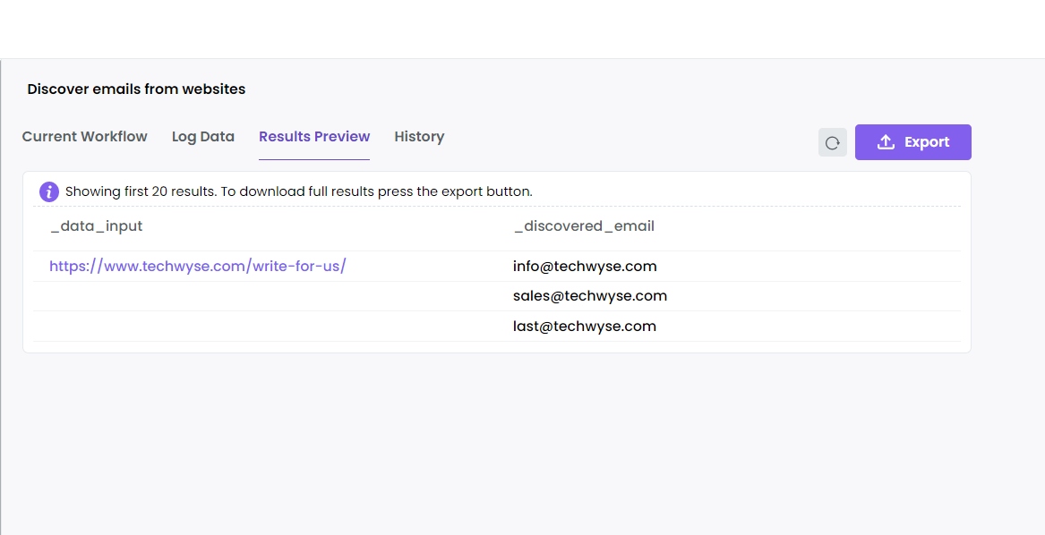 How to Scrape Emails from any website | Hexomatic