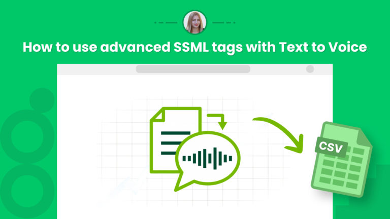 How to use advanced SSML tags with Text to Voice | Hexomatic