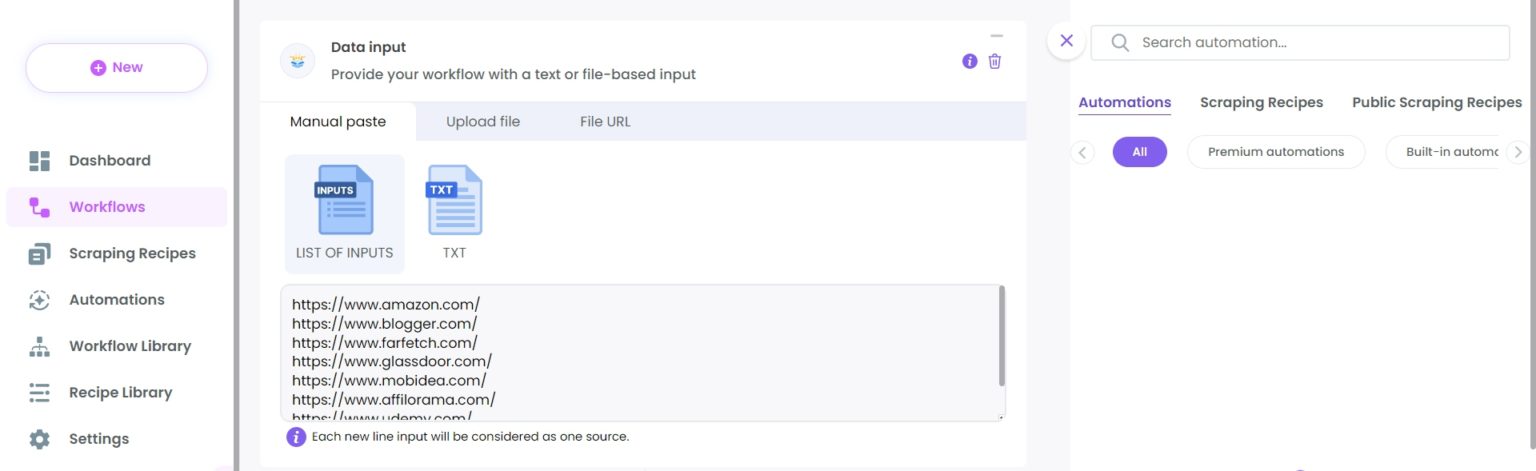 How to classify and categorize websites in bulk | Hexomatic