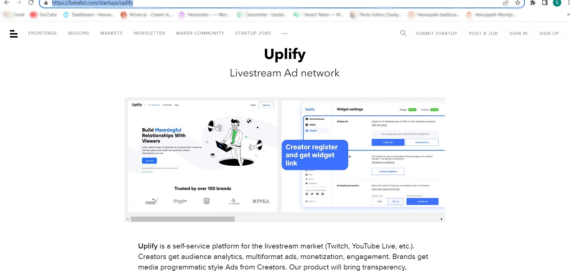 How to scrape Betalist | Hexomatic