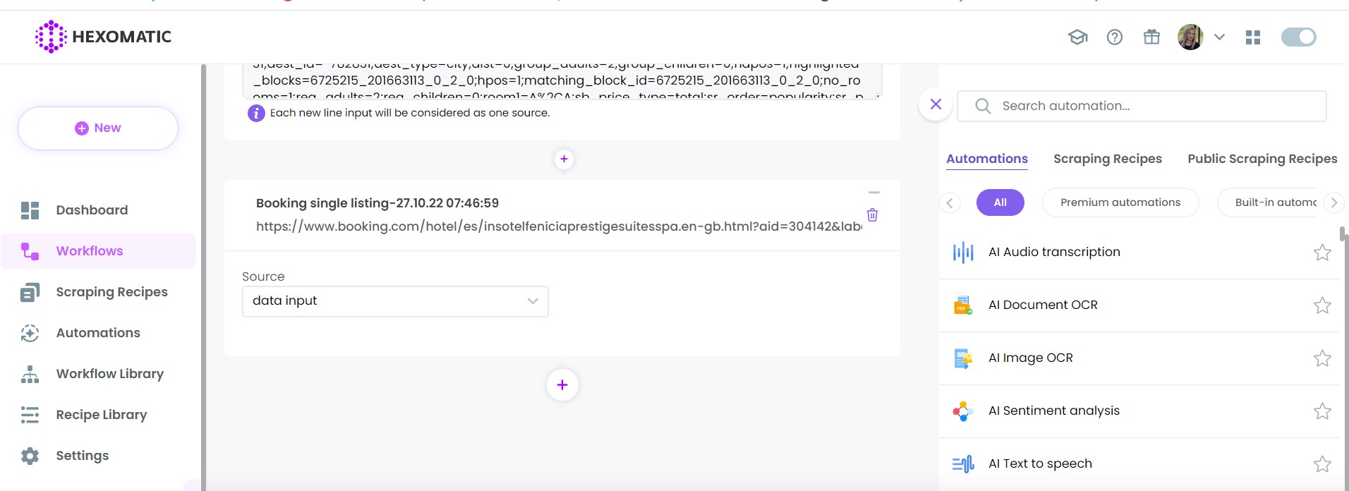 How to scrape Booking.com | Hexomatic
