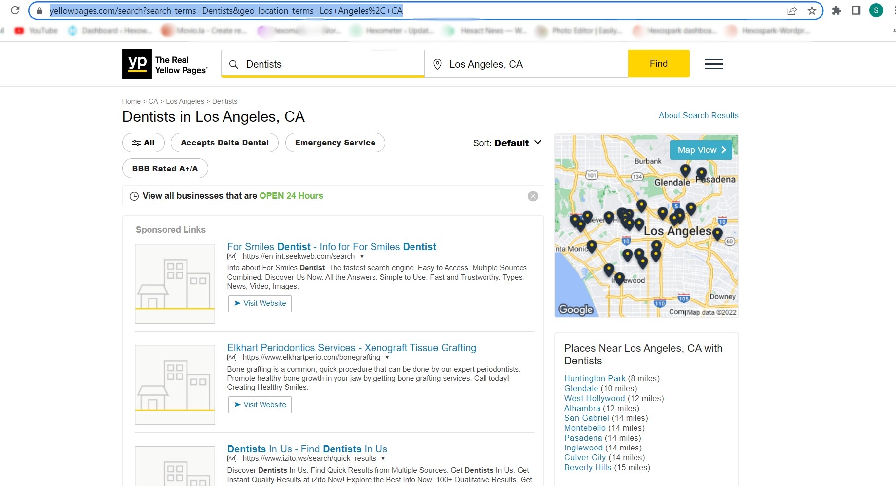 How to scrape Yellow Pages listings | Hexomatic
