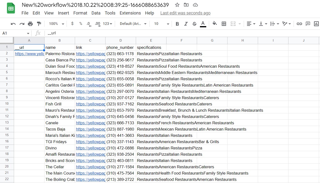 How to scrape Yellow Pages listings | Hexomatic