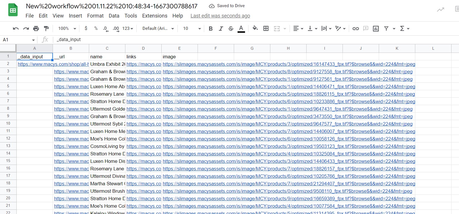 How to scrape Macy's | Hexomatic