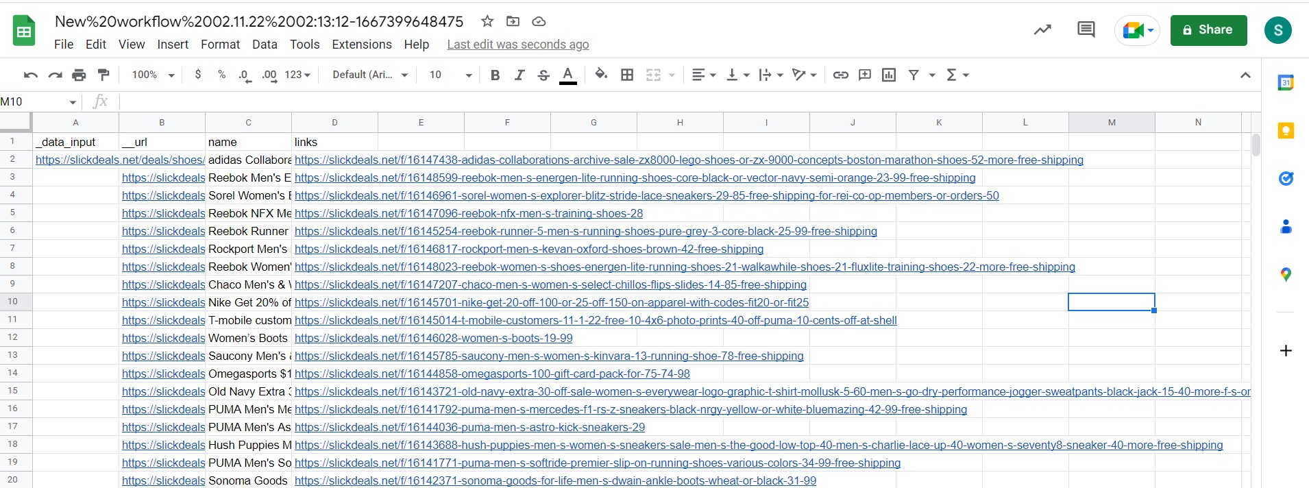 How to scrape Slickdeals | Hexomatic
