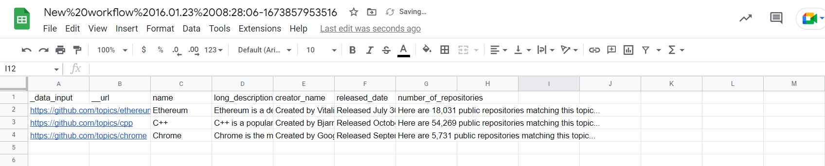 How scrape GitHub | Hexomatic