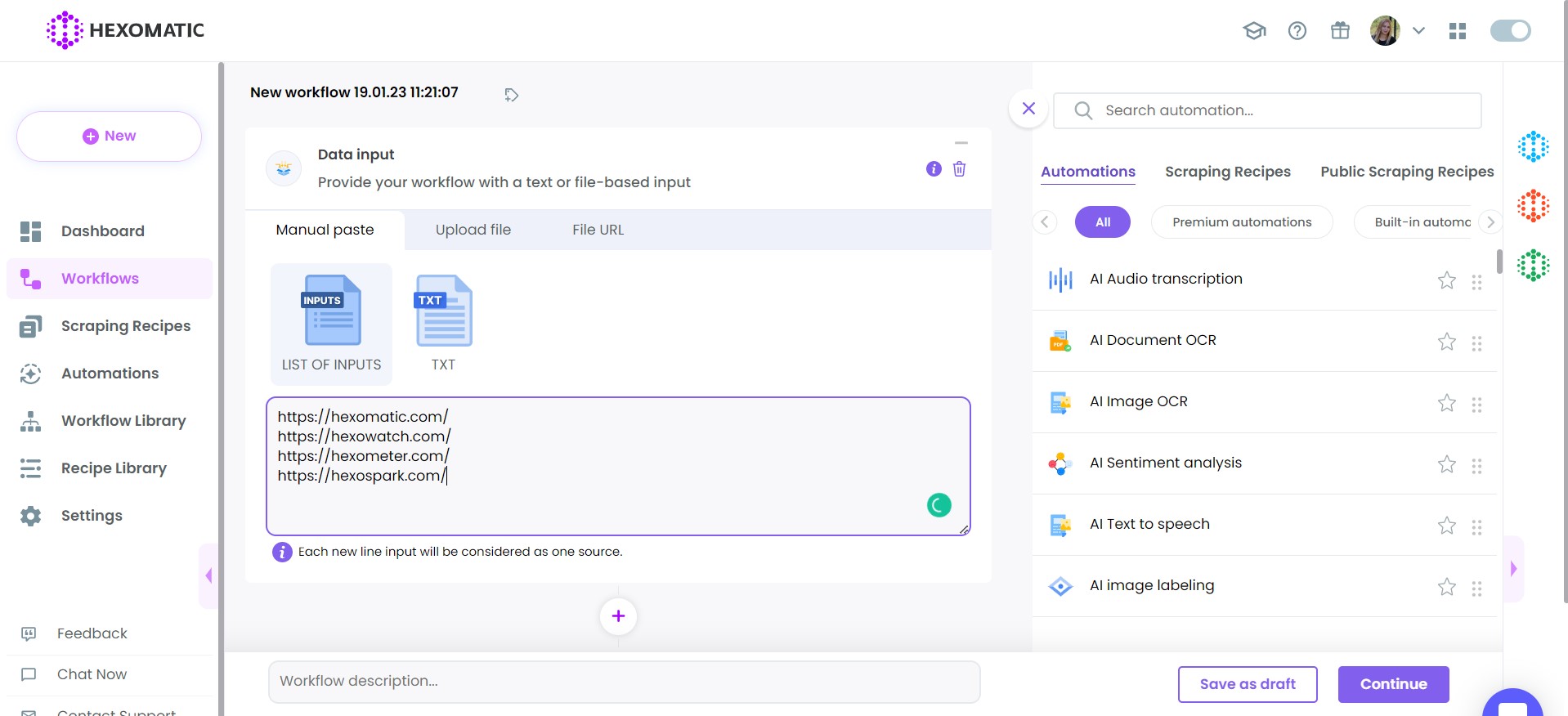 How to scrape Logos and Favicons from any website at scale | Hexomatic