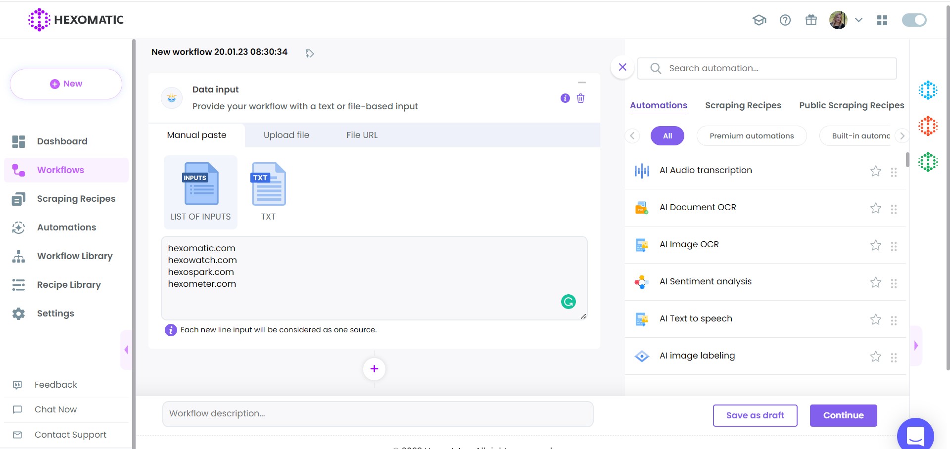 How to scrape SEO meta tags from any website | Hexomatic