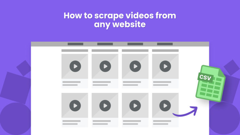 How to scrape videos from any website | Hexomatic