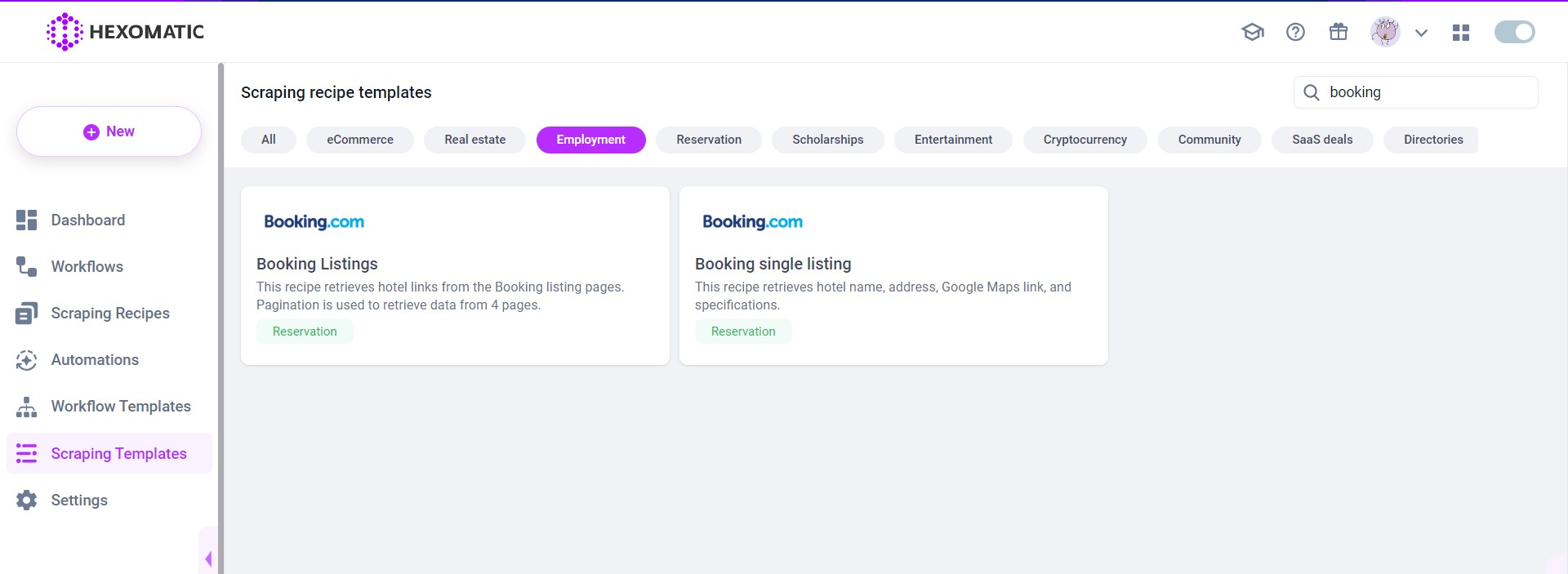How to scrape Booking.com | Hexomatic