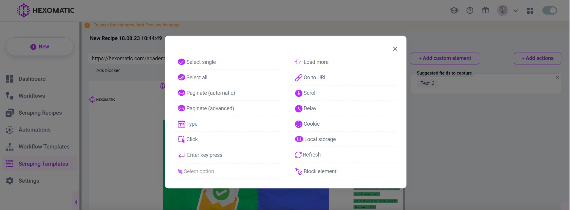 How to Use Pagination When Scraping Websites | Hexomatic