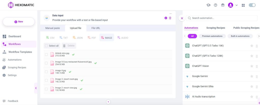 How to Use AI to Create Airbnb Listings From Photos | Hexomatic