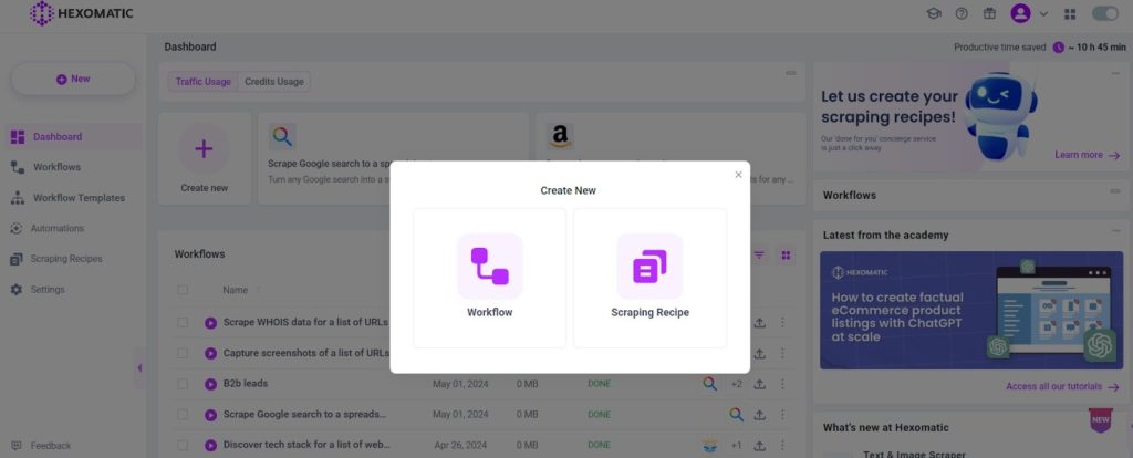 Web Scraping + AI Webinar Replay | Hexomatic