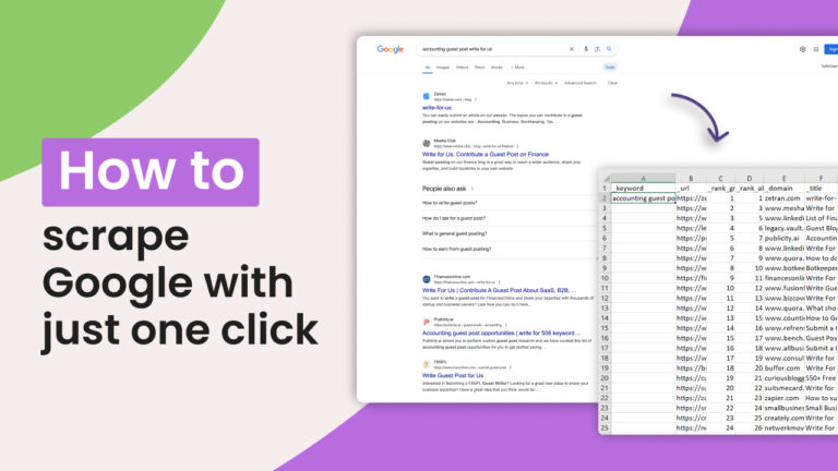 How to scrape Google with just one click | Hexomatic
