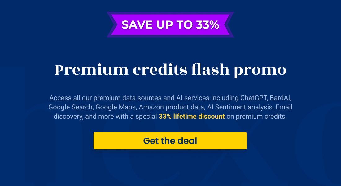 Premium credits flash promo